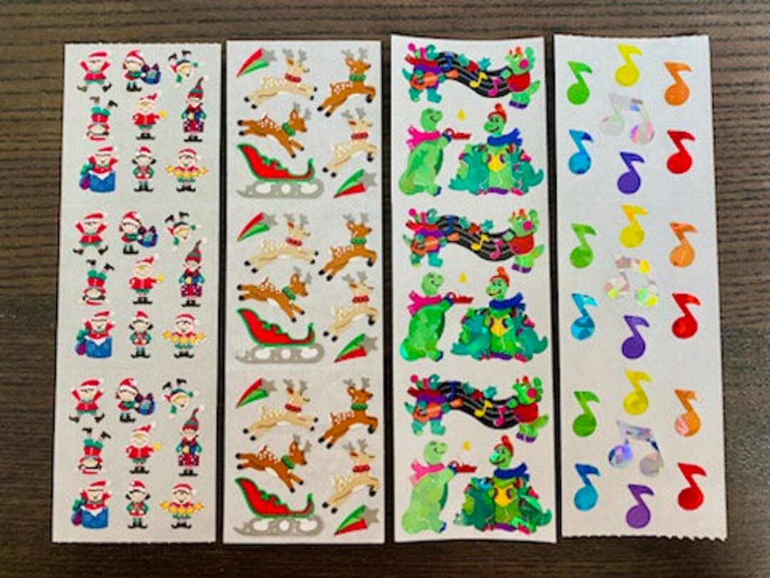 Sandylion Sticker Strips YOU CHOOSE Christmas Elves Raindeer Christmas ...