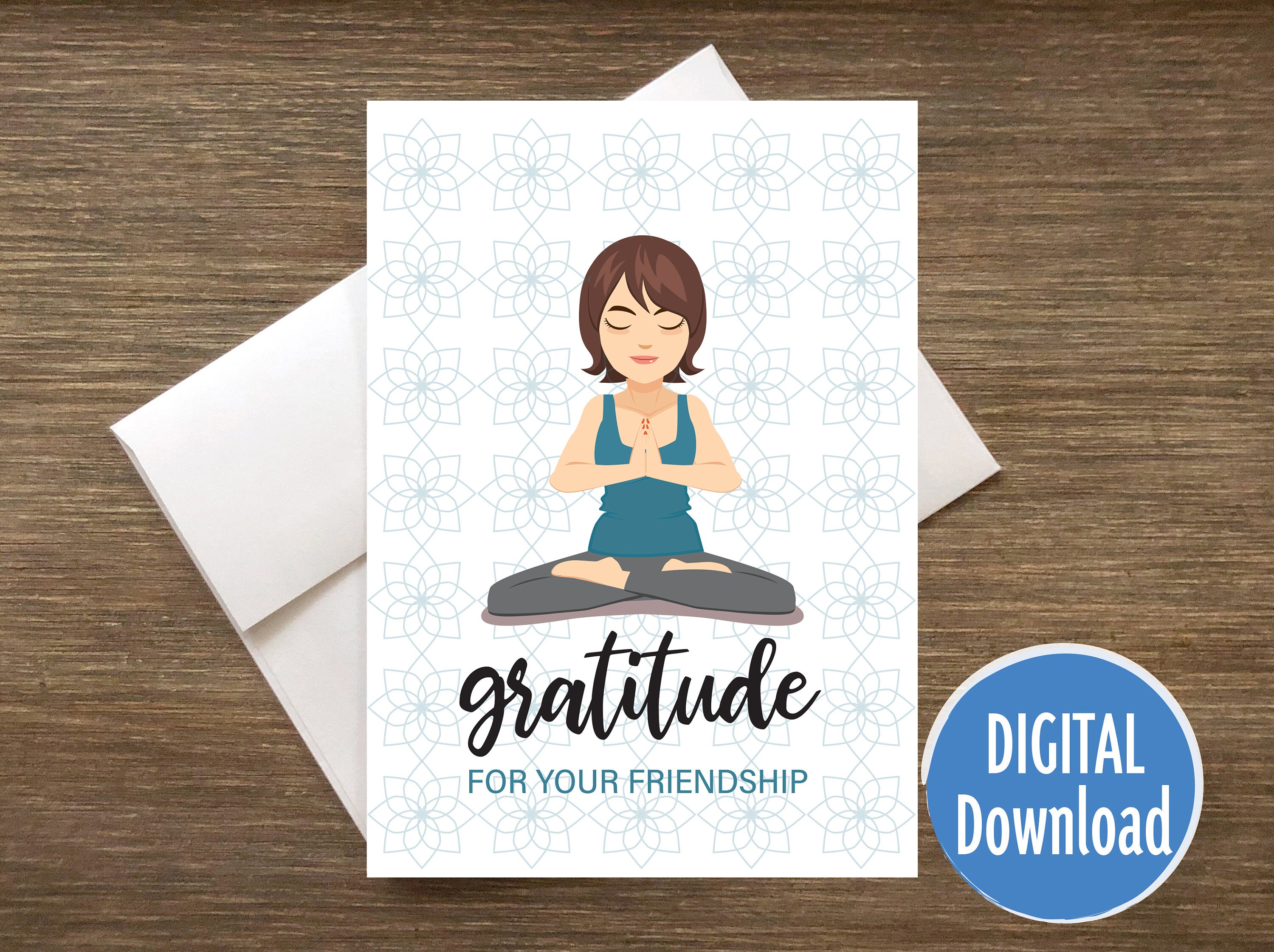 Gratitude for Your Friendship Downloadable Friendship Yoga - Etsy