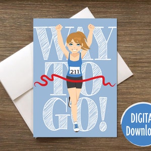 Way to Go! Downloadable, Congratulations Card, Styled to Resemble Your ...