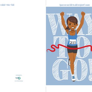 Way to Go! Downloadable Congratulations Runner Card - Etsy