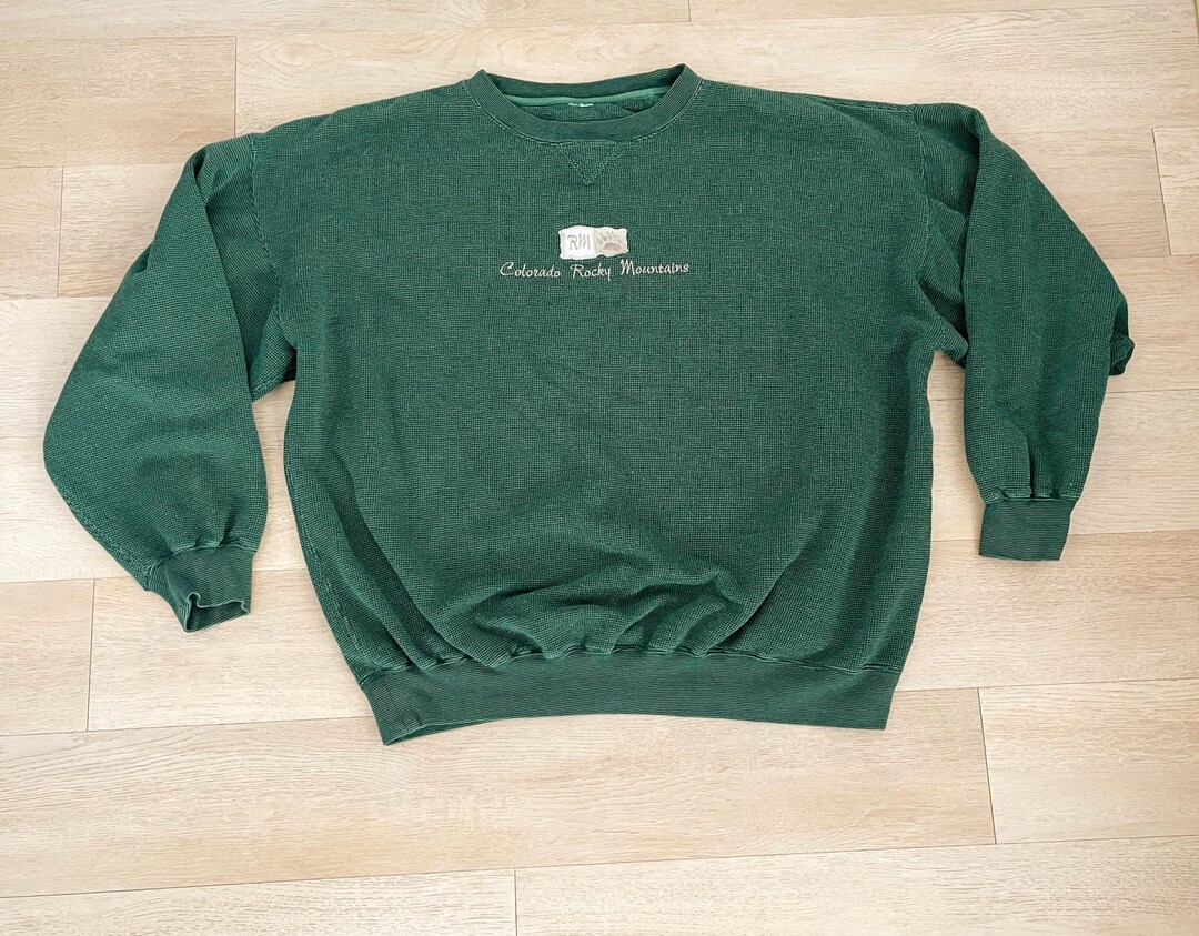 Vintage Embroidered Colorado Rocky Mountain Sweater Size 2XL - Etsy