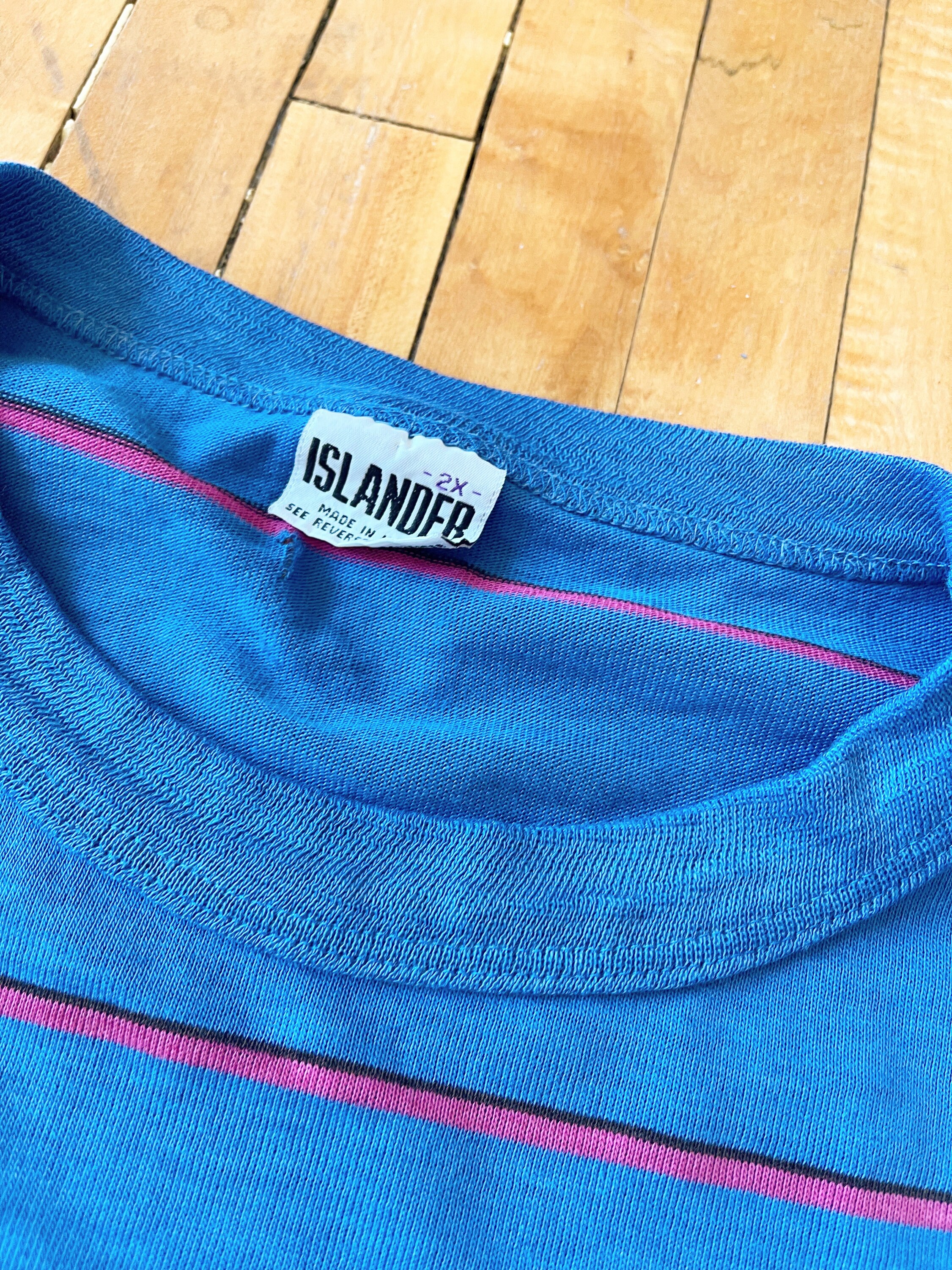 Vintage Islander Striped Pocket Blank Shirt Size 2XL - Etsy