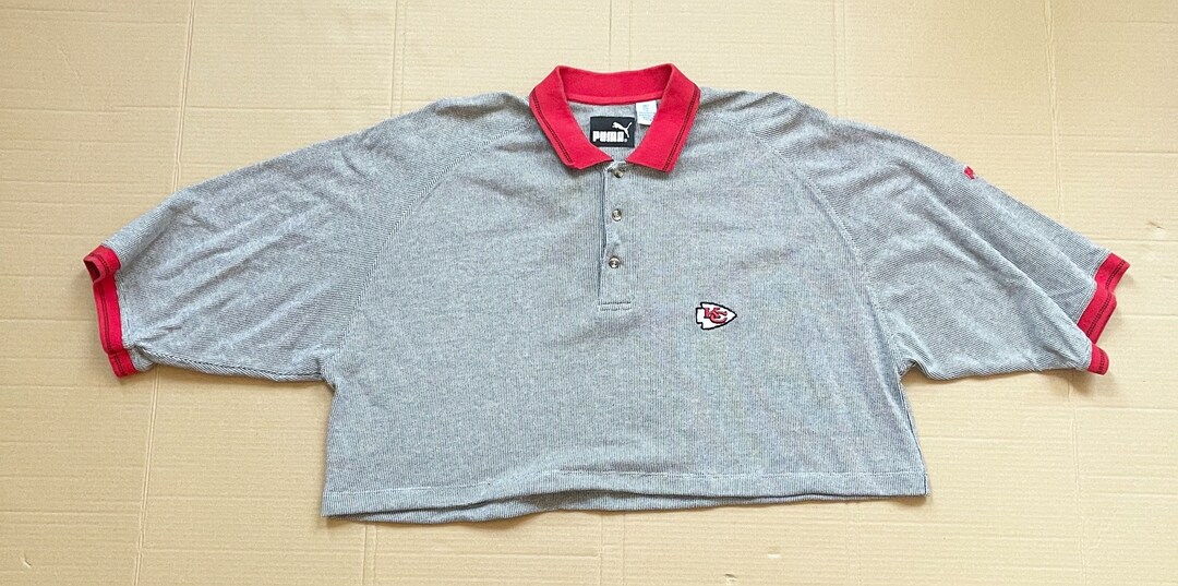 Upcycle Crop Top PUMA Kansas City Chiefs Polo Shirt Size 2XL - Etsy