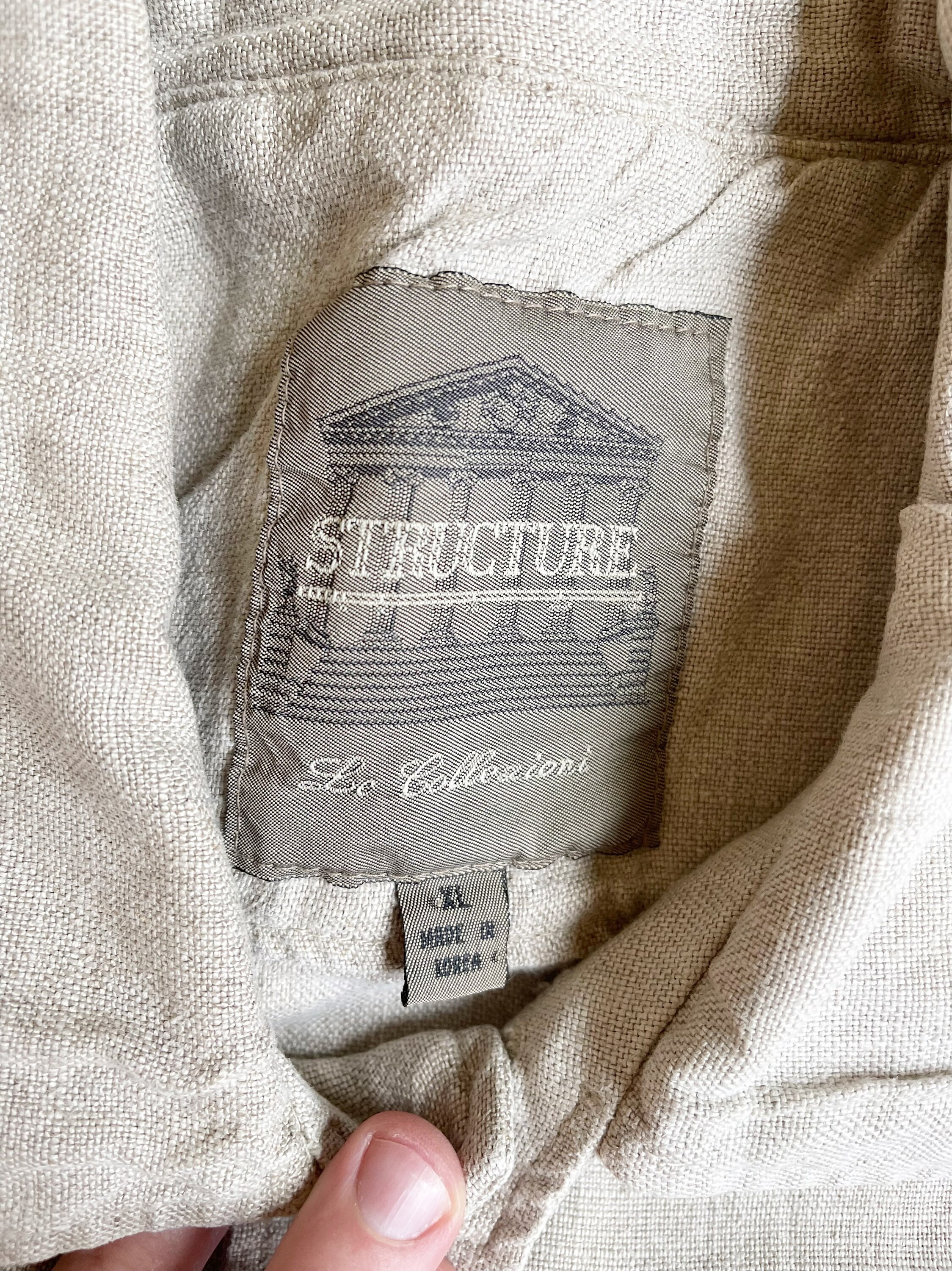 Vintage Structure Le Collezioni Button up Oversized Coat/shirt Size XL ...