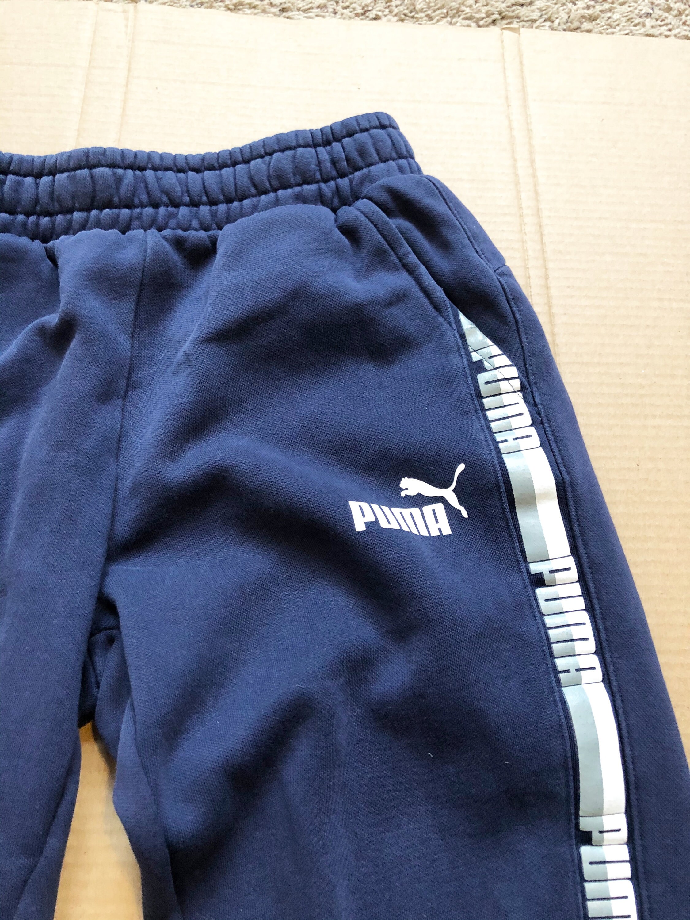Vintage PUMA Navy Blue Puma Border Joggers Size Small - Etsy