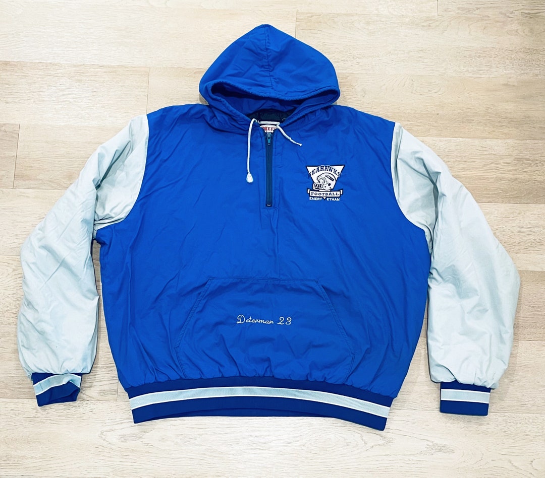 Vintage 1993 Neff Emery-ethan Runner up Football Quarter Zip Jacket ...