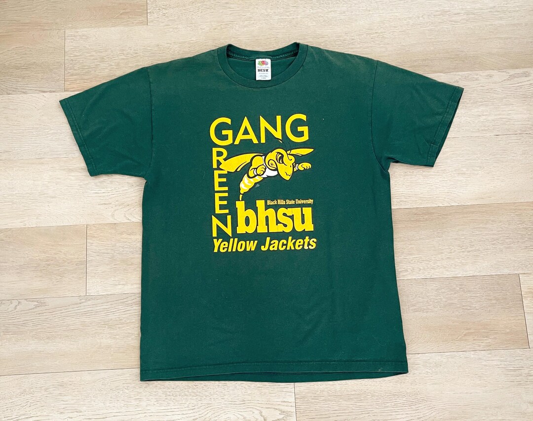 Vintage FTL Gang Green BHSU Yellow Jackets Shirt Size Large - Etsy