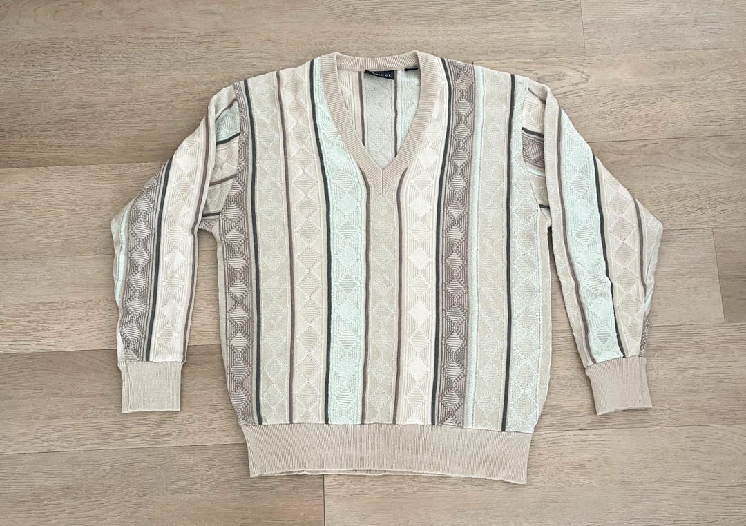 Vintage Gabicci V Neck Light Formal Sweater Size Large - Etsy