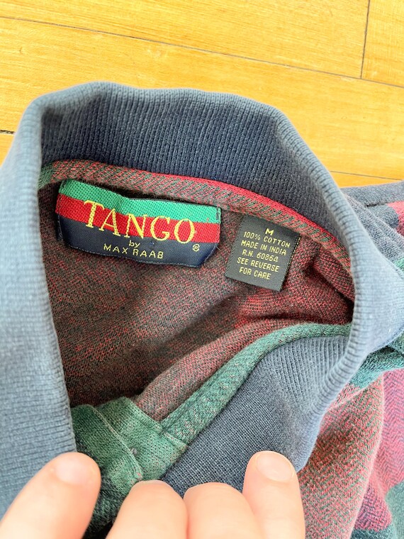 Vintage Faded Tango by Max Raab Plaid Long Sleeve Pol… - Gem