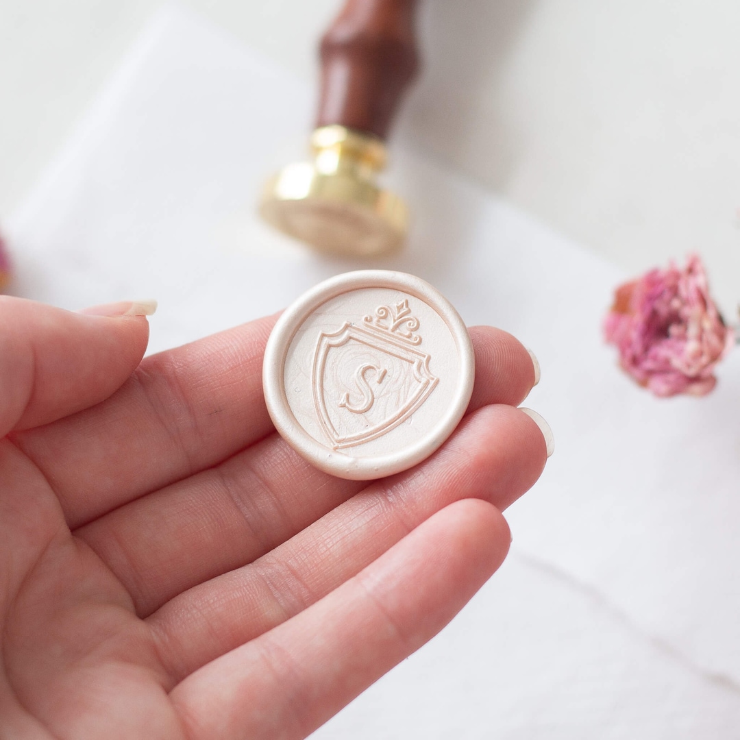 Seal Stamp Initials, Family Coat of Arms Seal, Seal, Seal Stamp Wedding ...