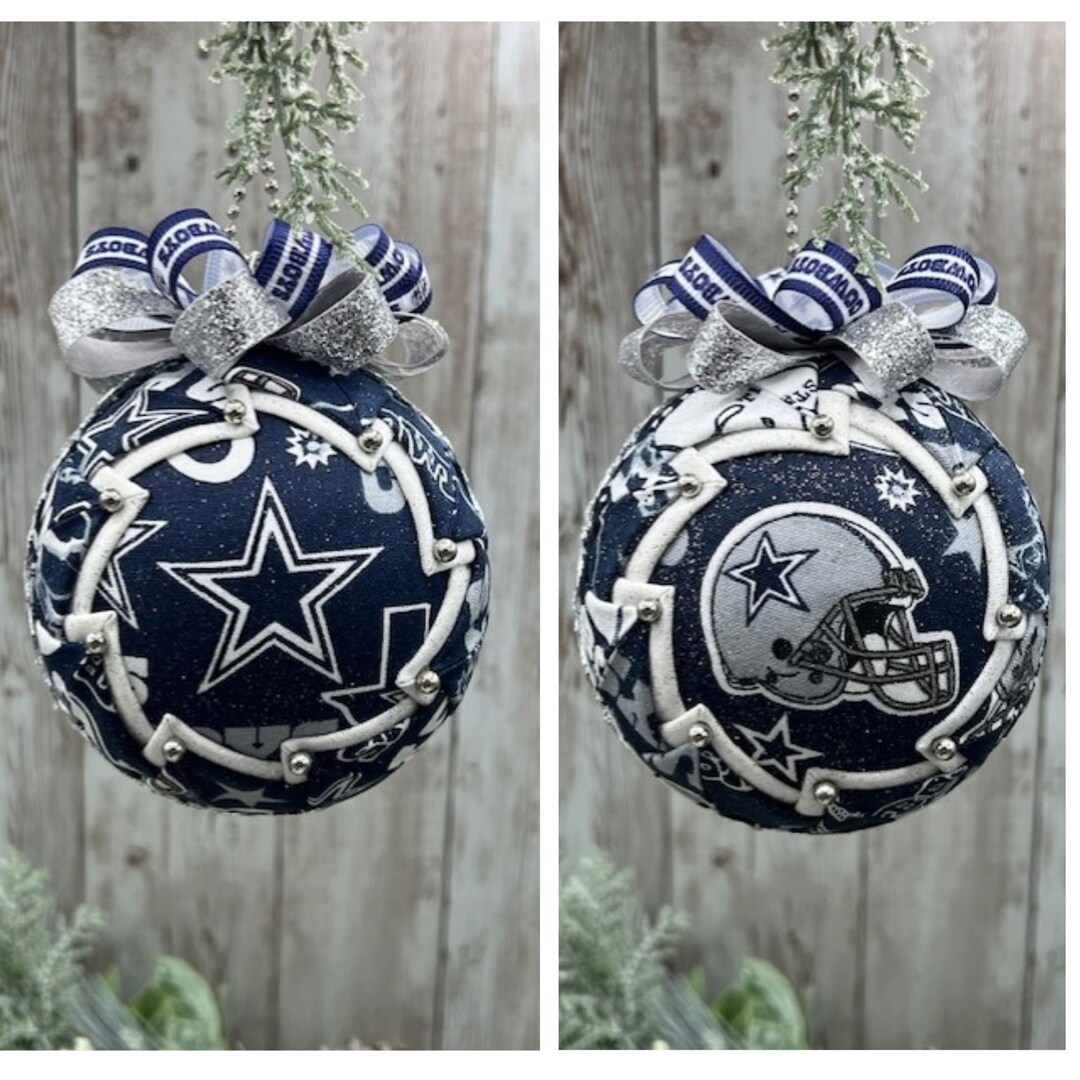 NEW! Unique Handmade No Sew Ornament Made With Dallas Cowboys Texas ...