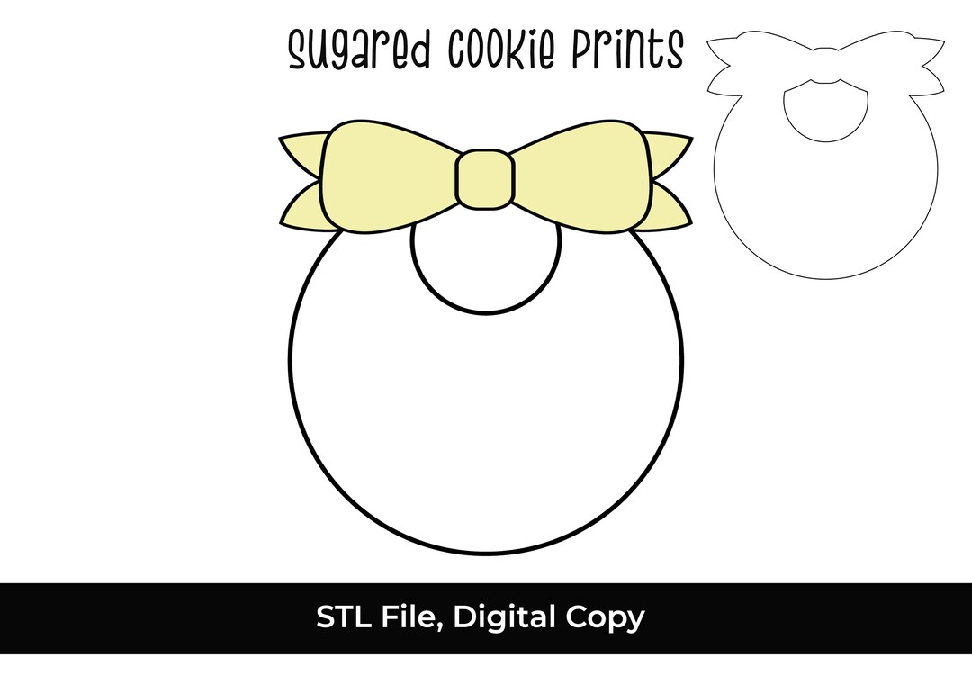 Baby Bib Cookie Cutter STL File, Baby Shower Cookie Cutter , STL, Girl ...