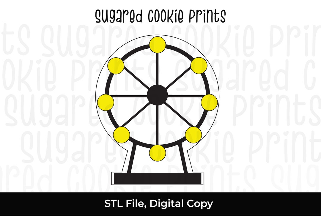 Ferris Wheel STL File, Circus Ferris Wheel Cookie Cutter, STL, Carnival ...