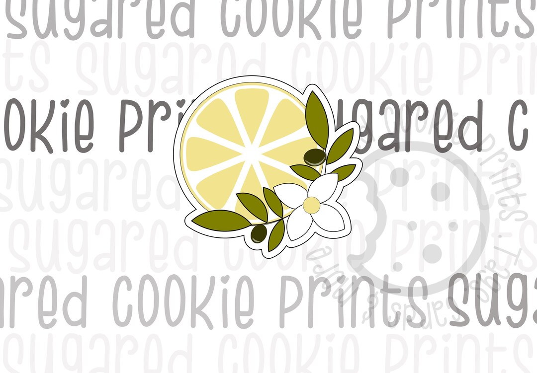 Lemon Floral Cookie Cutter STL File, Lemon Cookie Cutter STL File ...