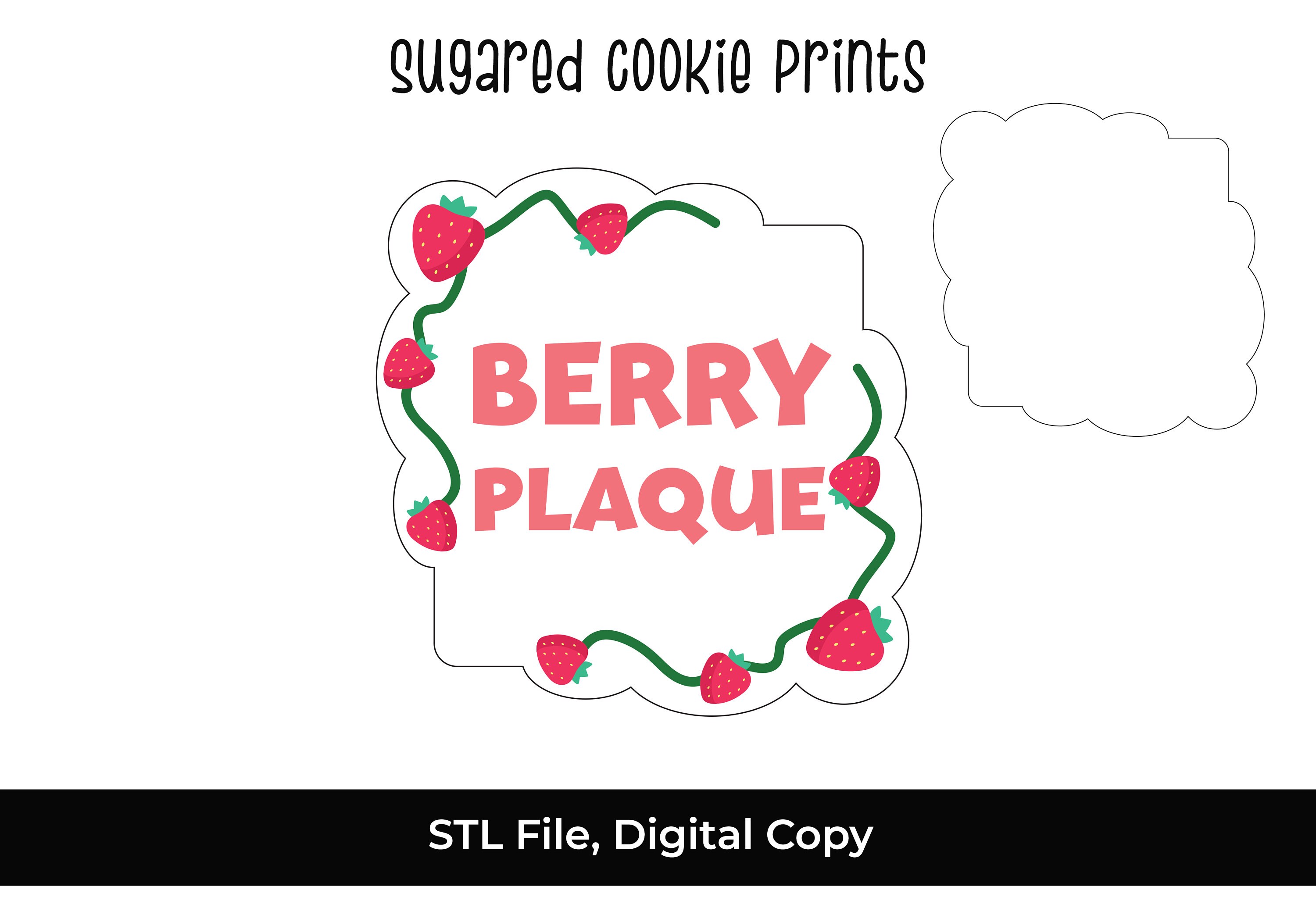 Plaque STL File, Plaque Cookie Cutter , STL, Name Cookie Cutter, Baby ...