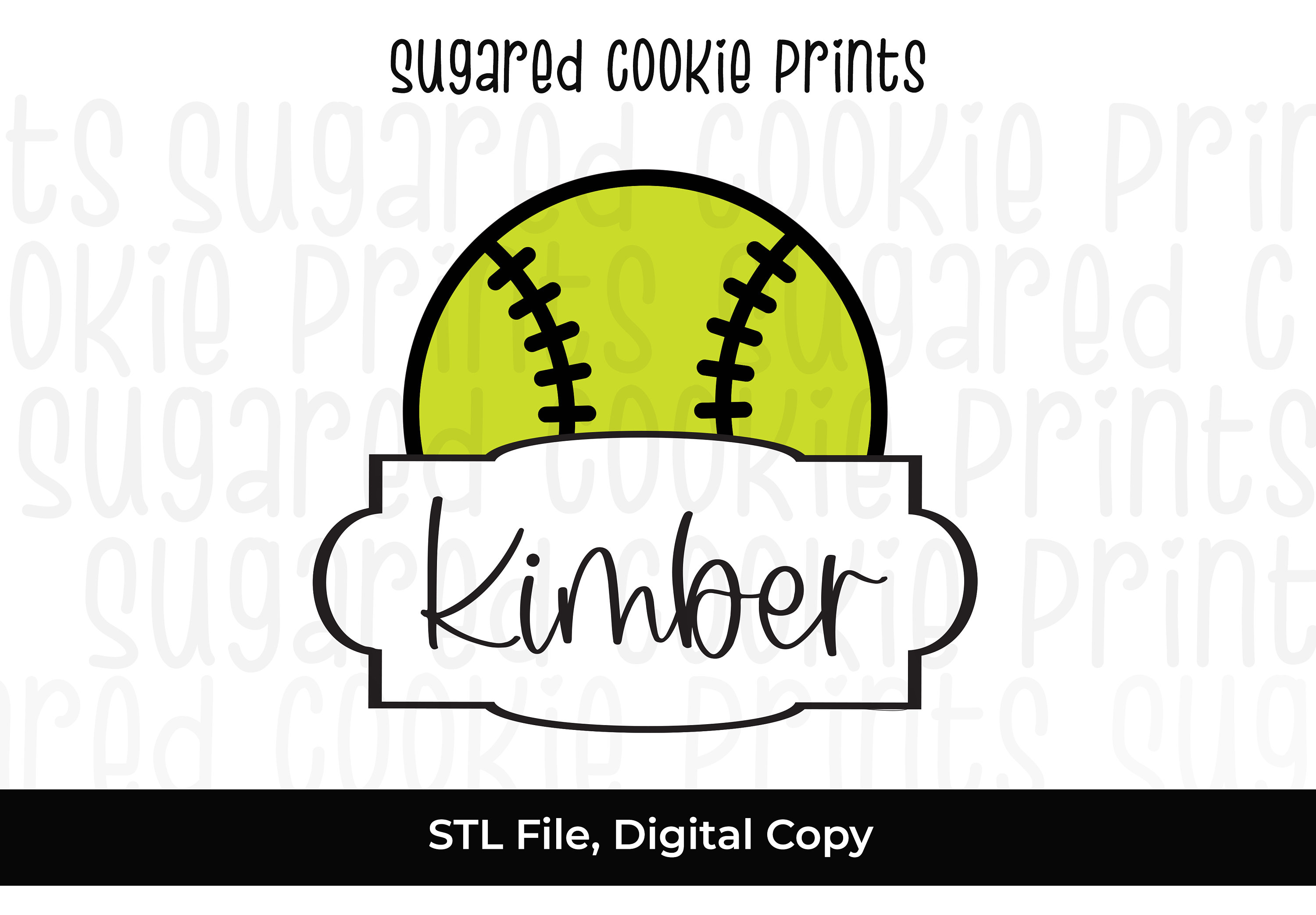 Baseball Plaque STL File, Softball Plaque Cookie Cutter, STL ...