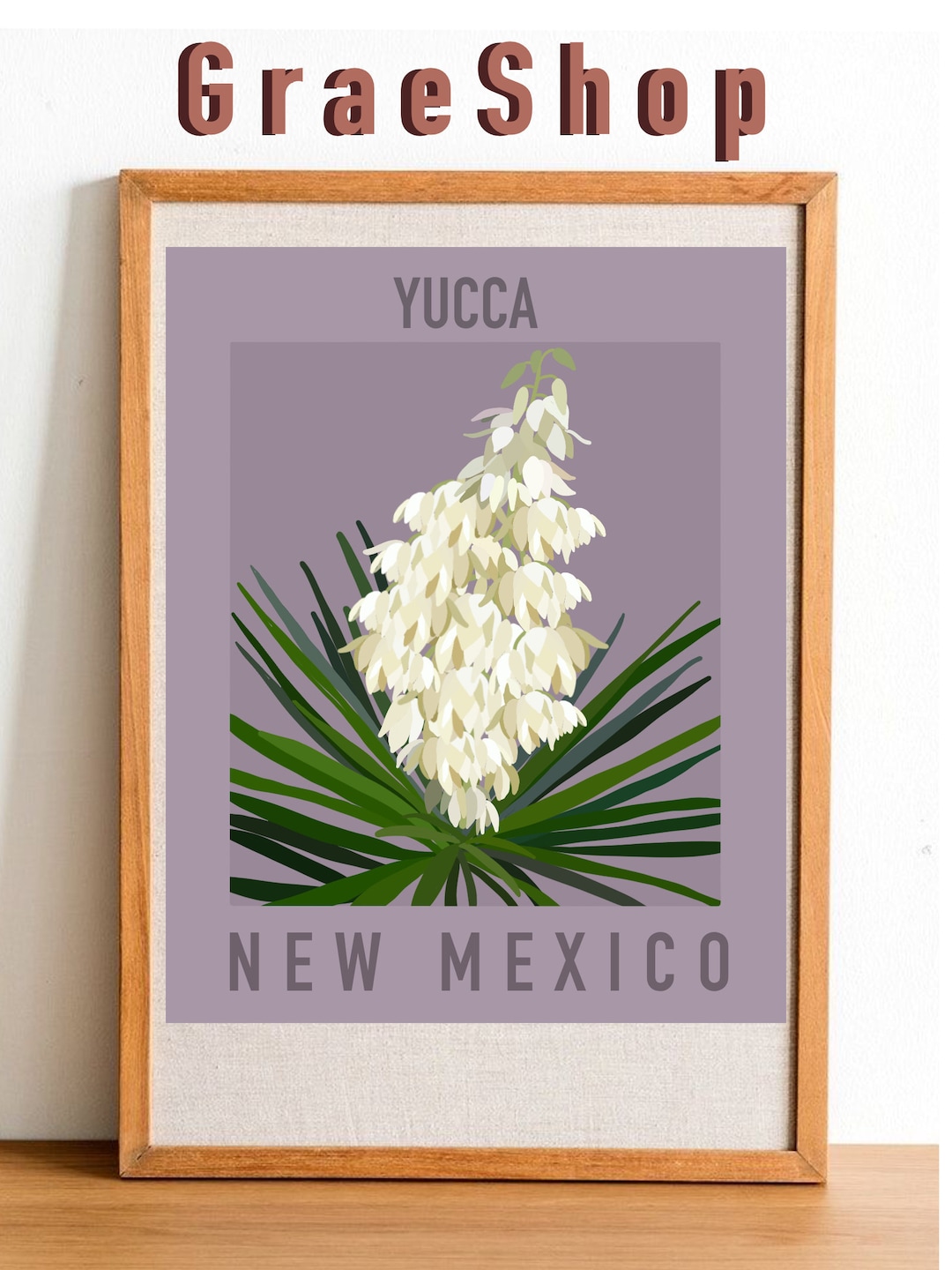 New Mexico State Flower Print - Yucca Flower - DIGITAL PRINT - Etsy UK