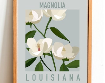 LA Louisiana Handlettered PNG File Purple Magnolia Designs - Etsy