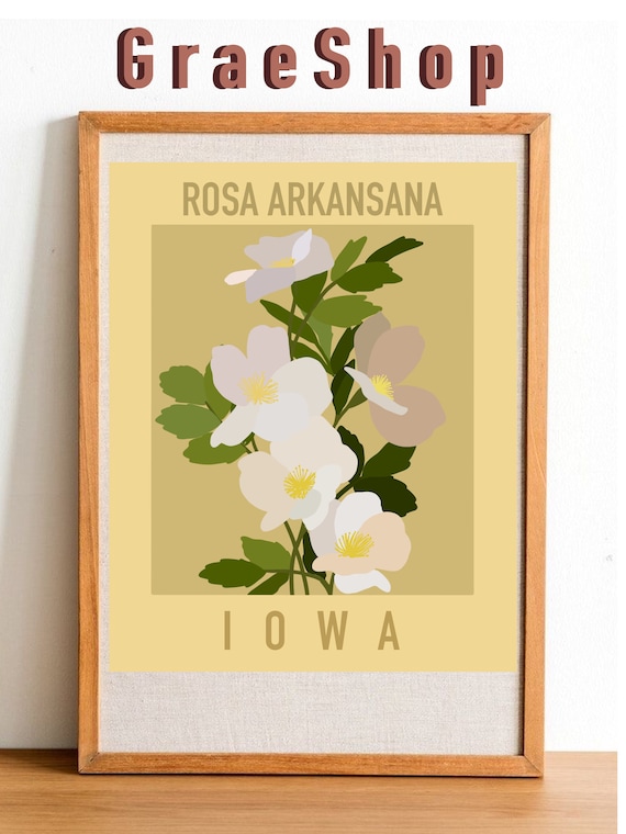 Iowa State Flower Print Wild Rose DIGITAL PRINT - Etsy