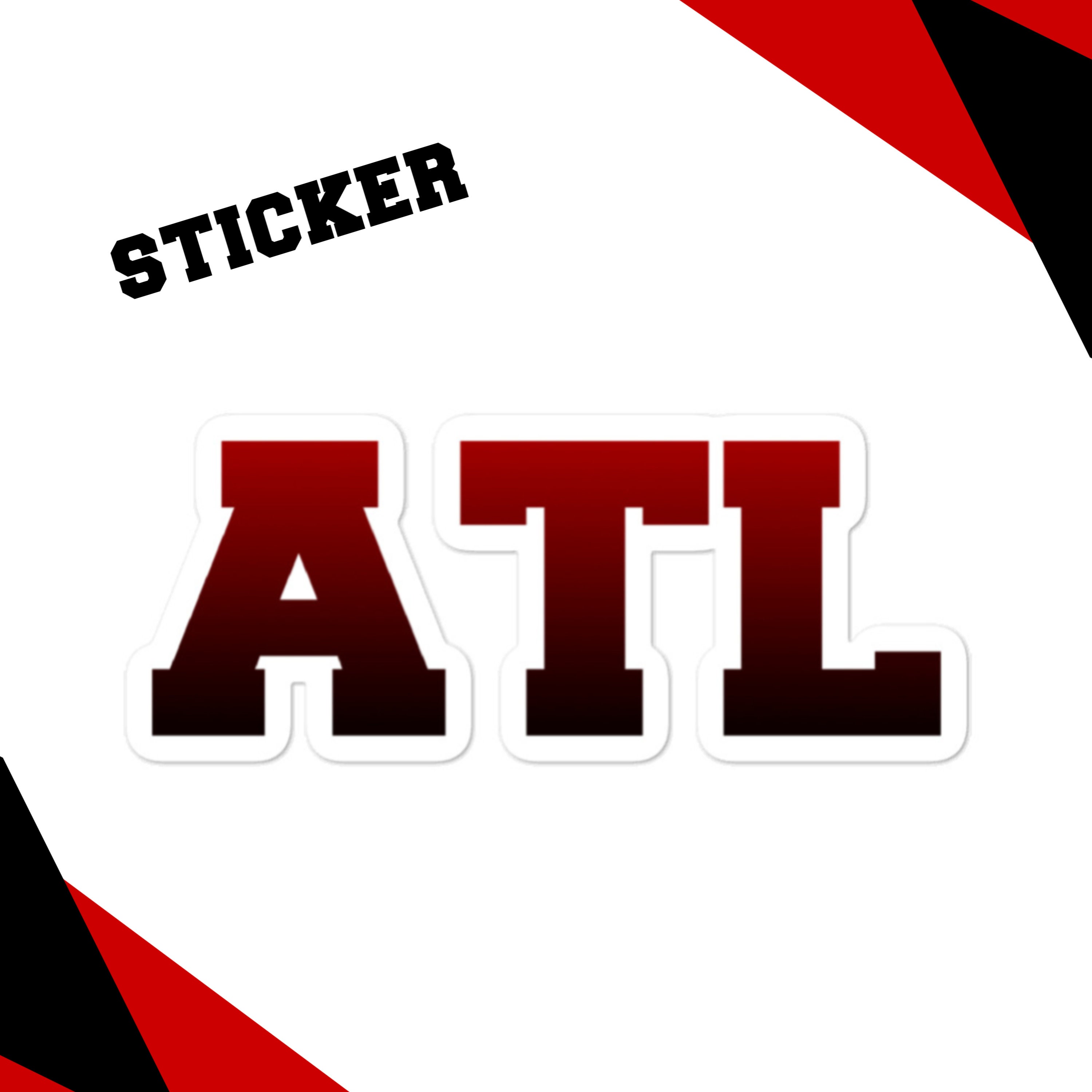 ATL Stickers Atlanta Sticker Atlanta Apparel Atlanta Gift | Etsy