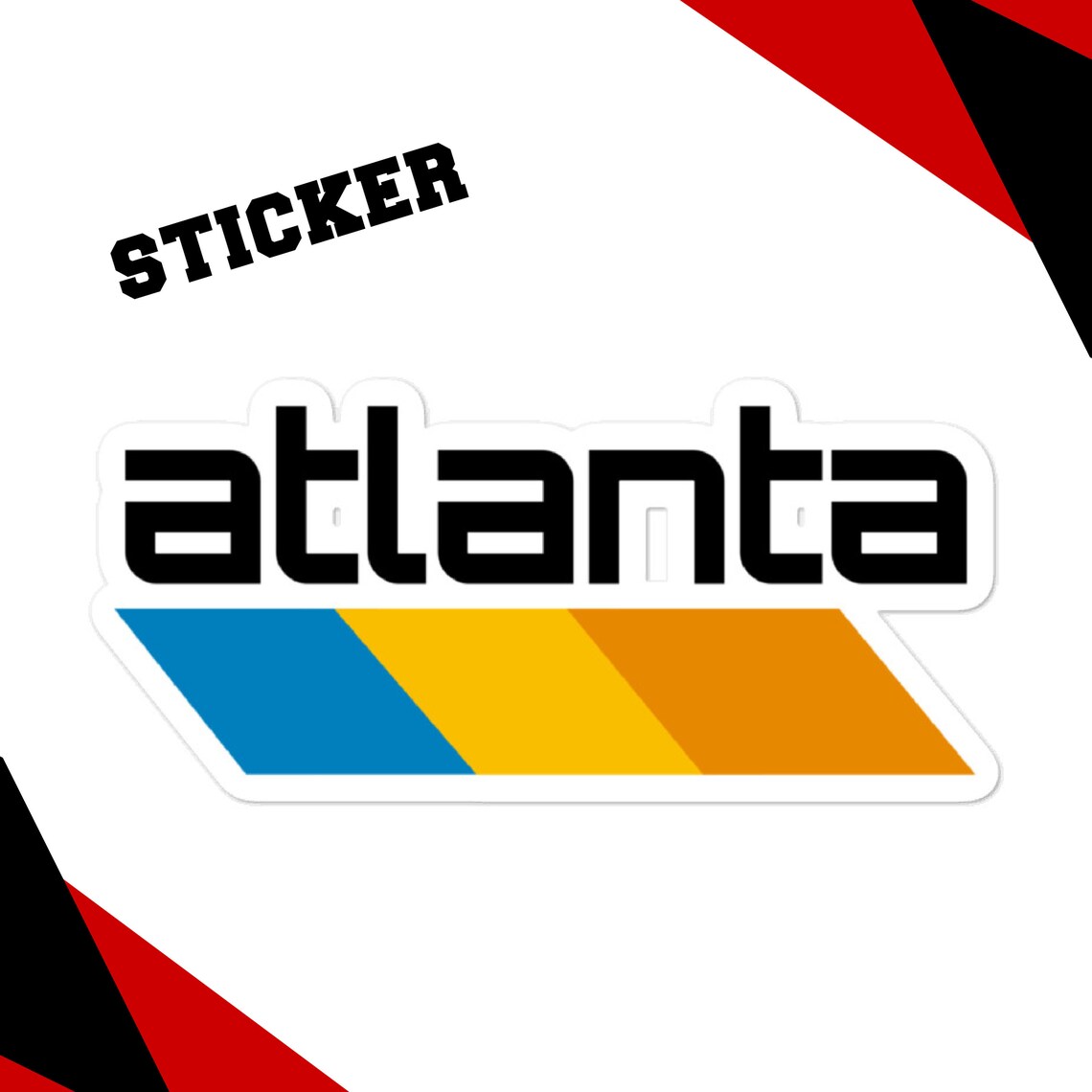 Atlanta Sticker, Atlanta Apparel, Atlanta Gift, ATL Stickers - Etsy