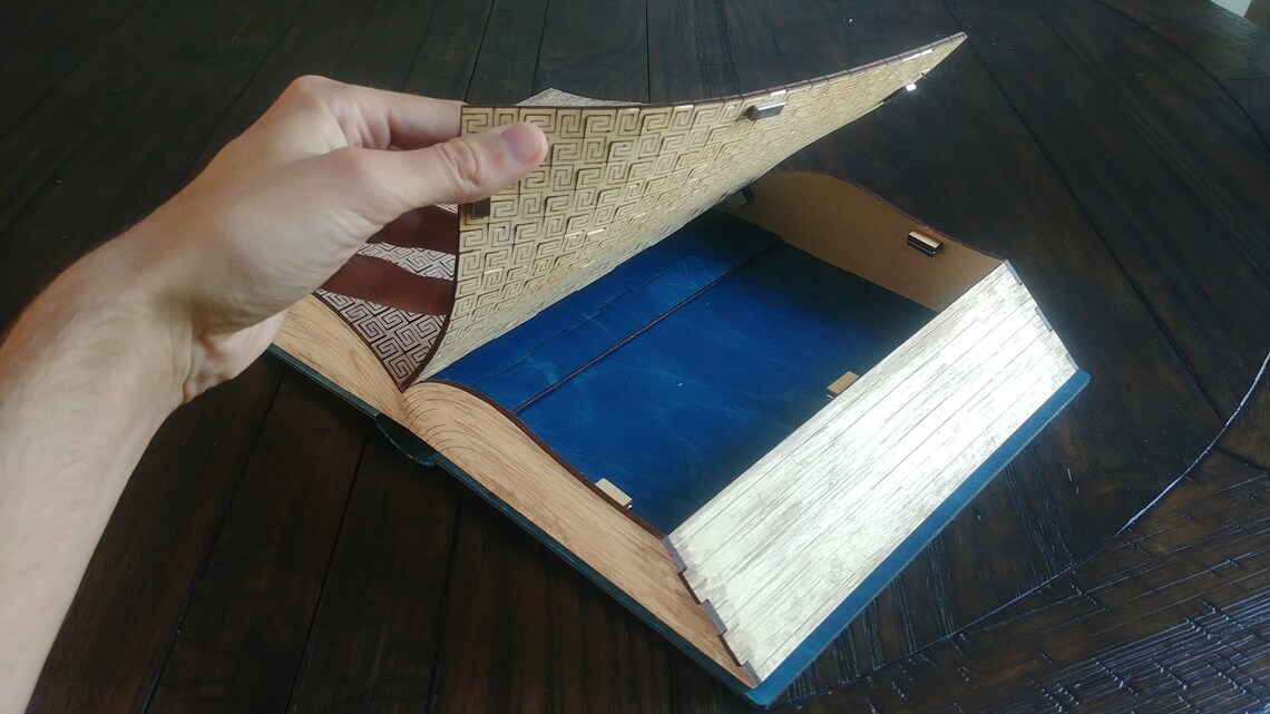 Laser Cut File - Open Book Box - Etsy