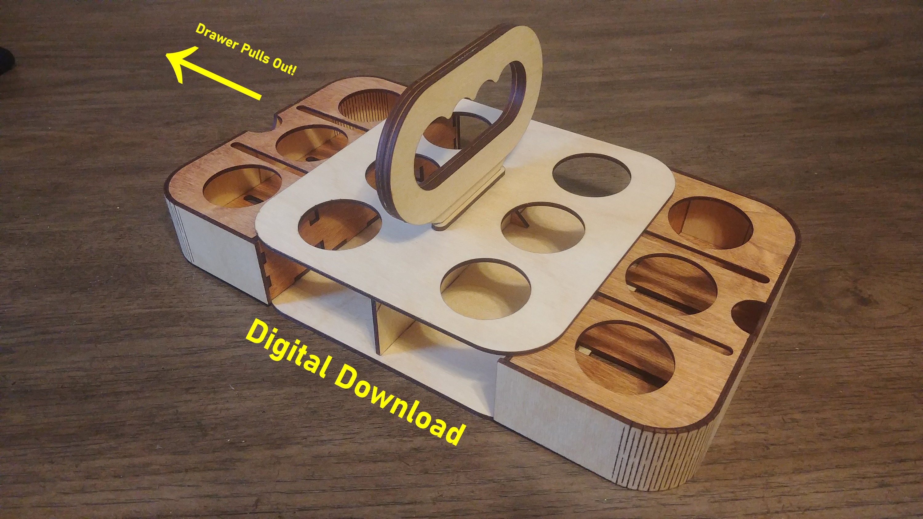 Laser Cut File Expandable Shot Glass Caddy | Etsy