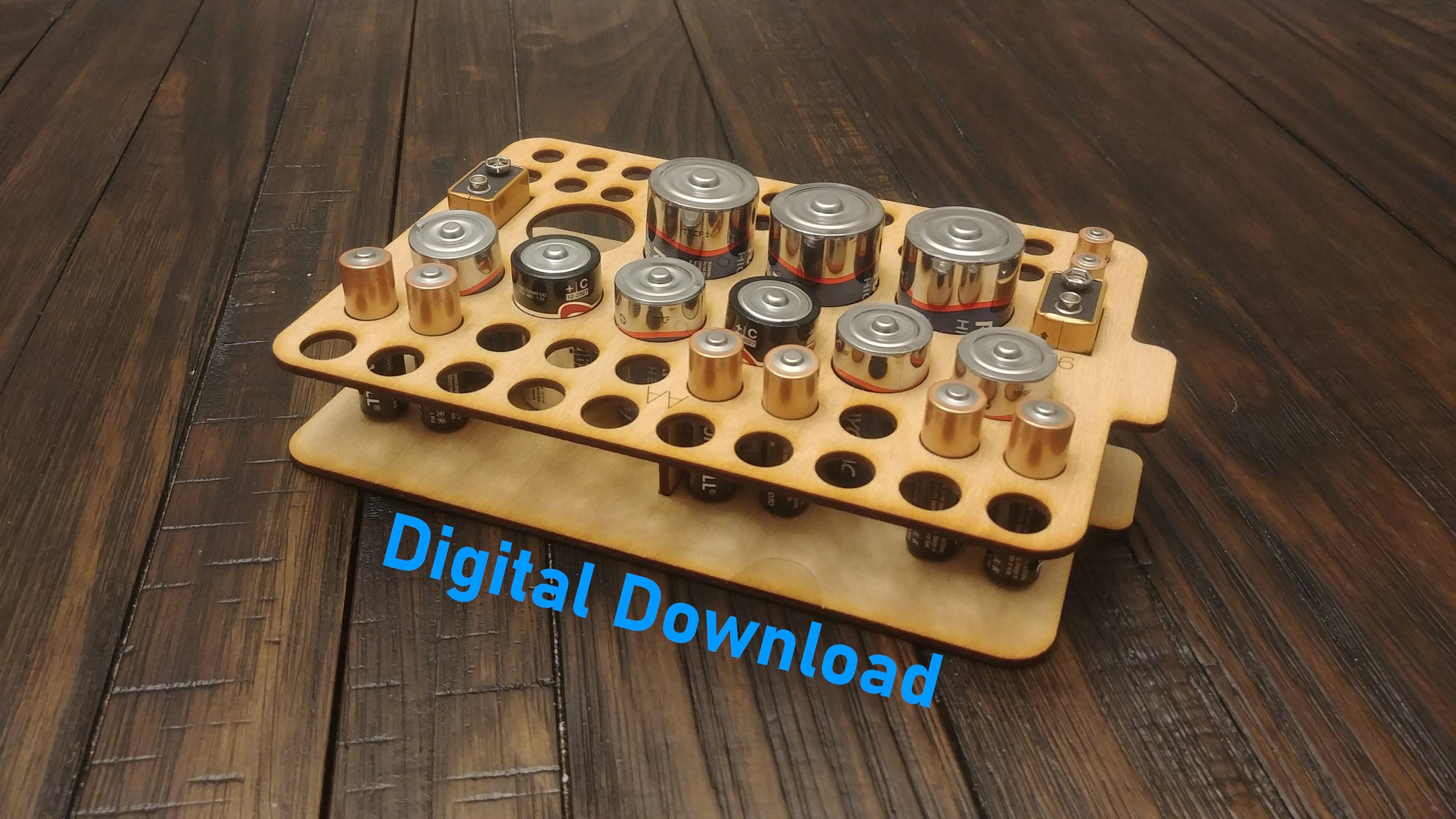 Laser Cut File - Battery Organizer - Etsy
