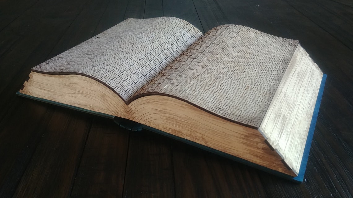 Laser Cut File - Open Book Box - Etsy