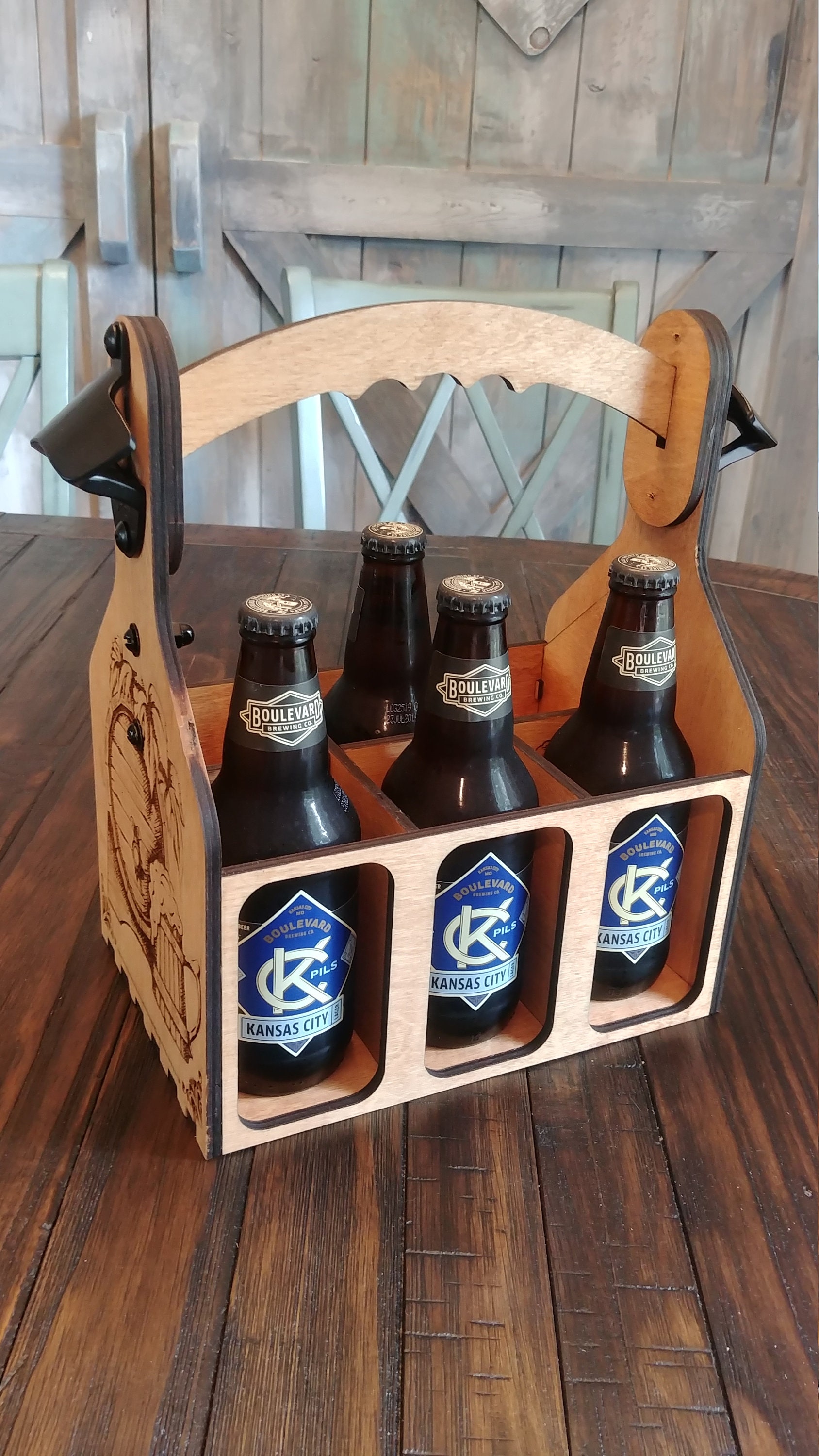 Laser Cut File - Beer Caddy With Flip Table - Etsy Canada