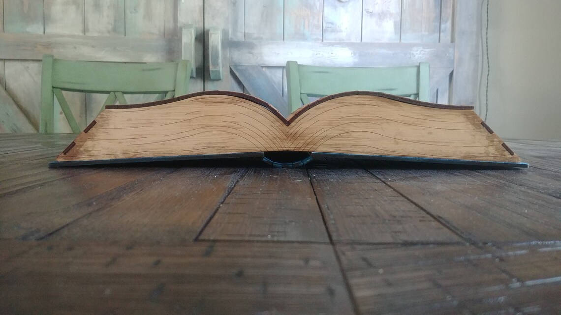 Laser Cut File - Open Book Box - Etsy