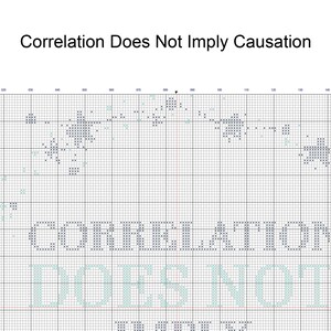 Cross Stitch Pattern | Correlation Does Not Imply Causation | Nerdy ...