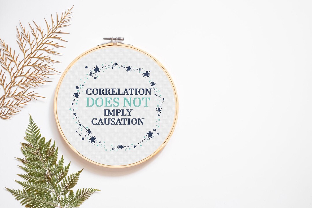 Cross Stitch Pattern | Correlation Does Not Imply Causation | Nerdy ...