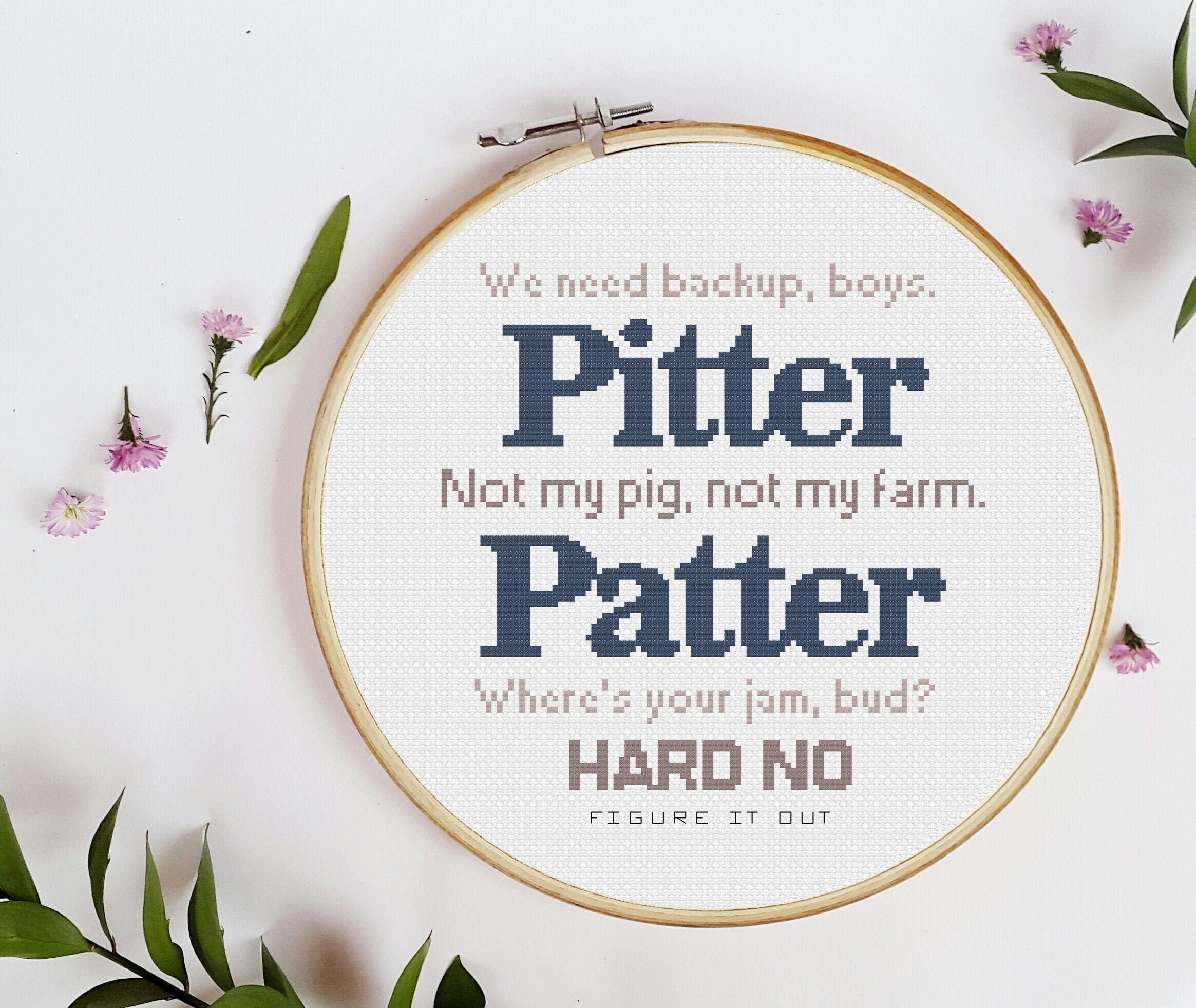 Cross Stitch Pattern Pitter Patter Letterkenny Cross Stitch | Etsy