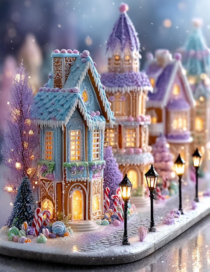 Christmas Fireplace Art Print Set | Holiday Home Decor (digital ...