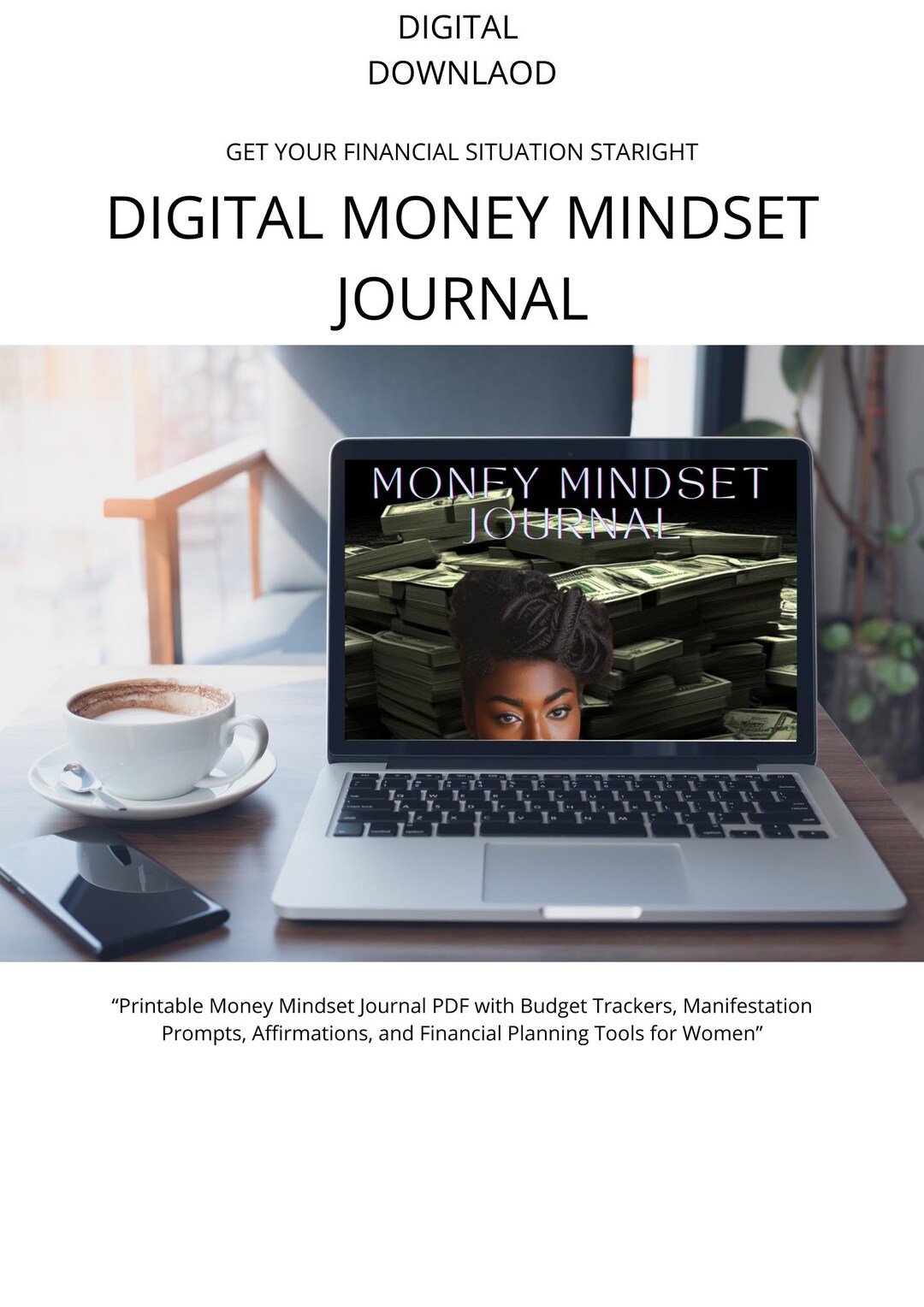 Money Mindset Journal Printable | Budget Planner + Manifestation ...