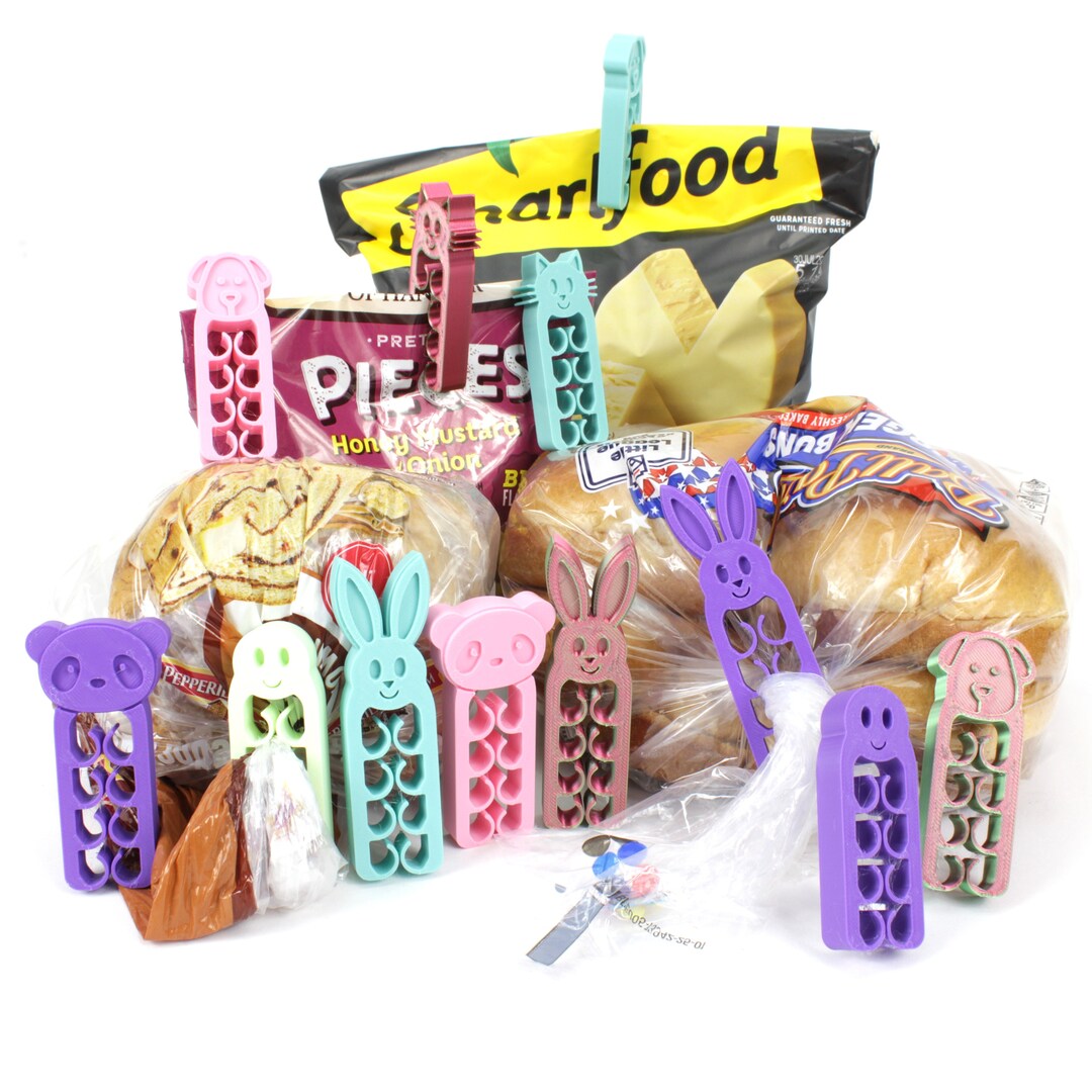 Dog Cat Chip Bag Clips Food Bag Clips Squeeze Food Fruit Bread Bag ...