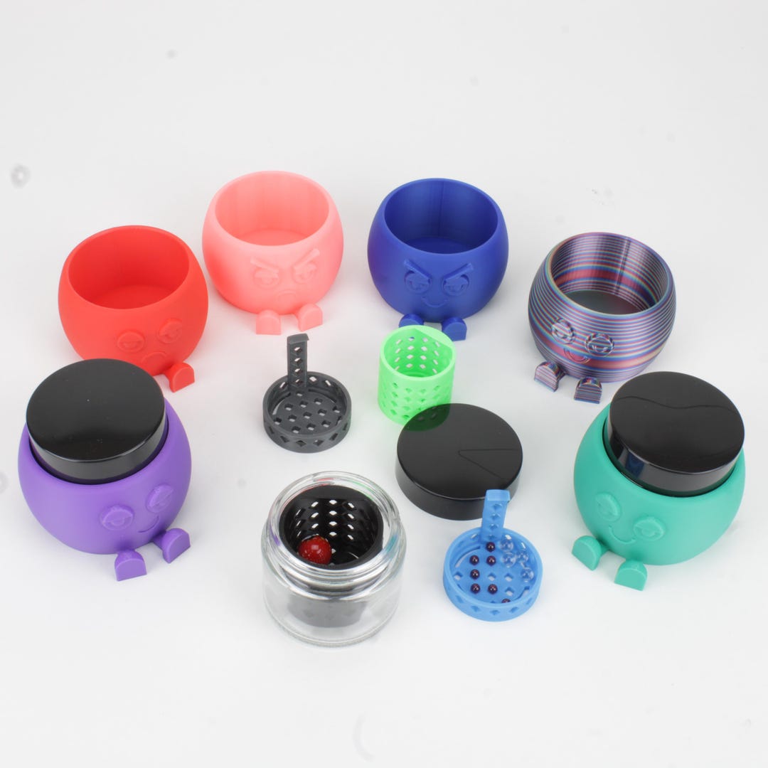 Terp Pearl Cleaner 2 Oz Cleaning Jar, Glass & Quartz Strainer Jar, ISO ...