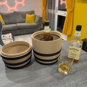 Bourbon Whiskey Barrel Ice Bucket | Perfect Gift Whiskey Lovers | Man ...