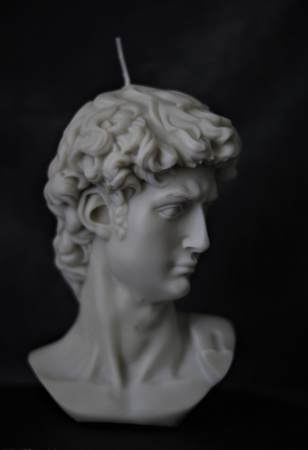 Large Bust David Candle, Michelangelos David Head Candle Large, David ...