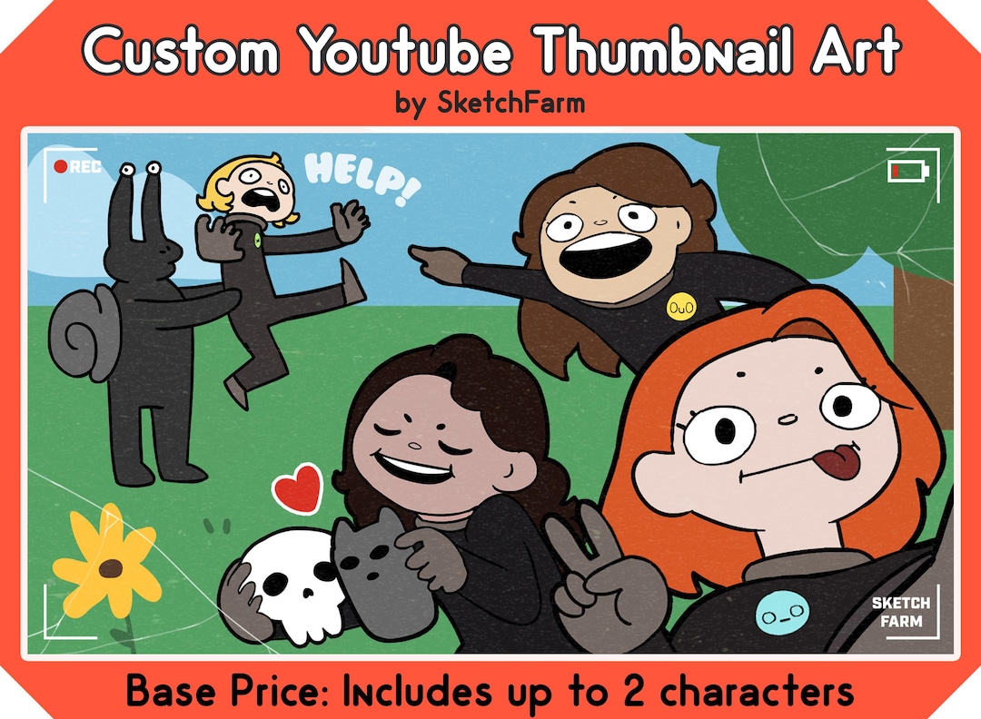 Youtube Thumbnail Art - Custom Commission - Etsy
