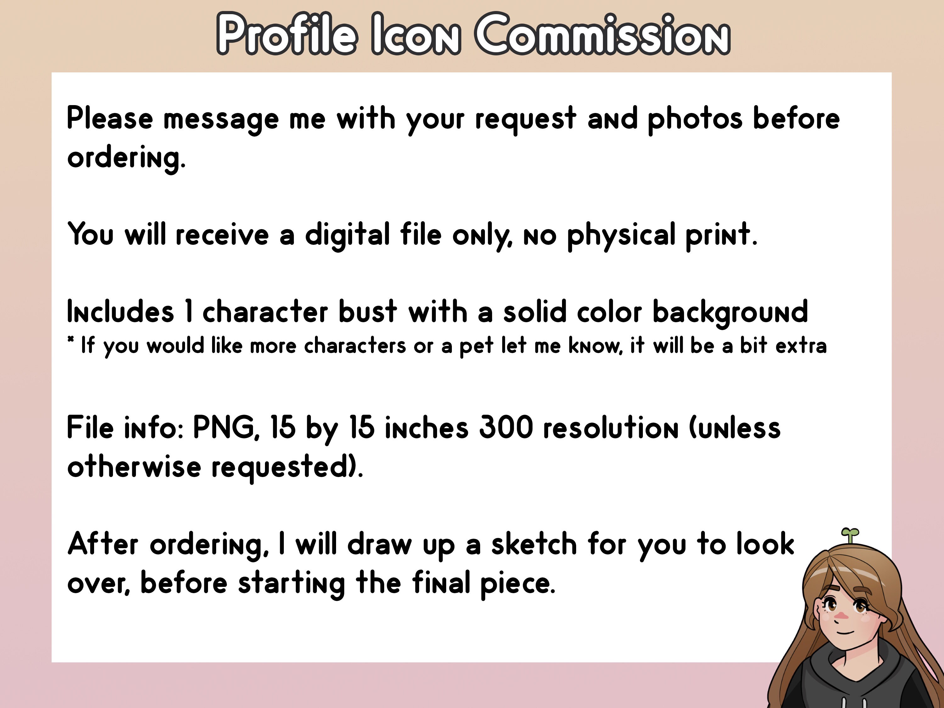 Custom Profile Icon Character Logo Art Commission - Etsy