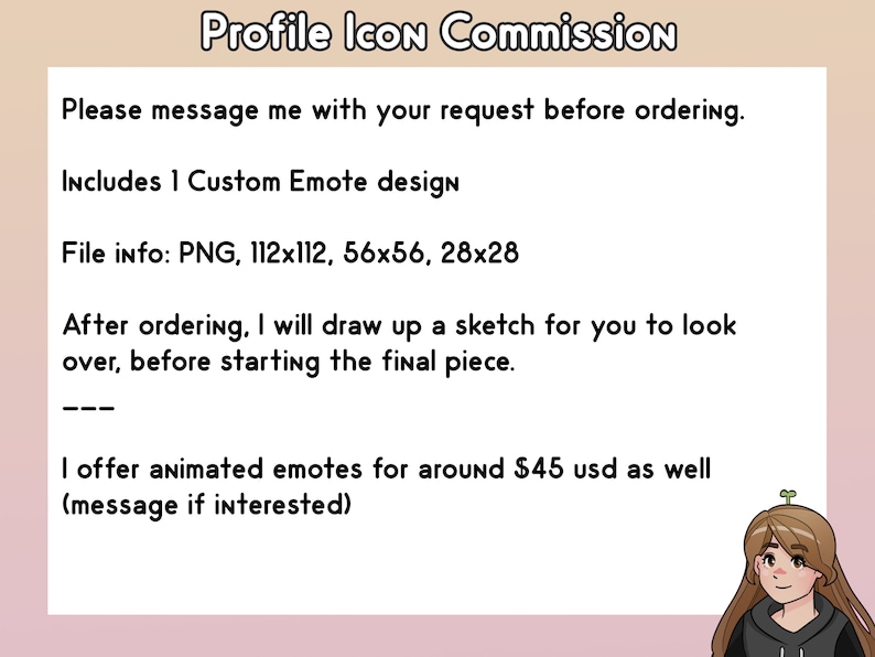 1 Custom Emote Commission - Twitch and Discord Emotes - Etsy