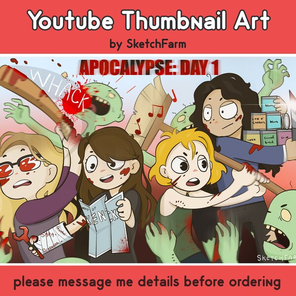 Youtube Thumbnail Art - Etsy