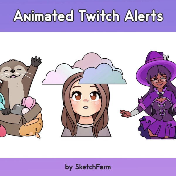 Twitch Alerts Animated Custom - Etsy