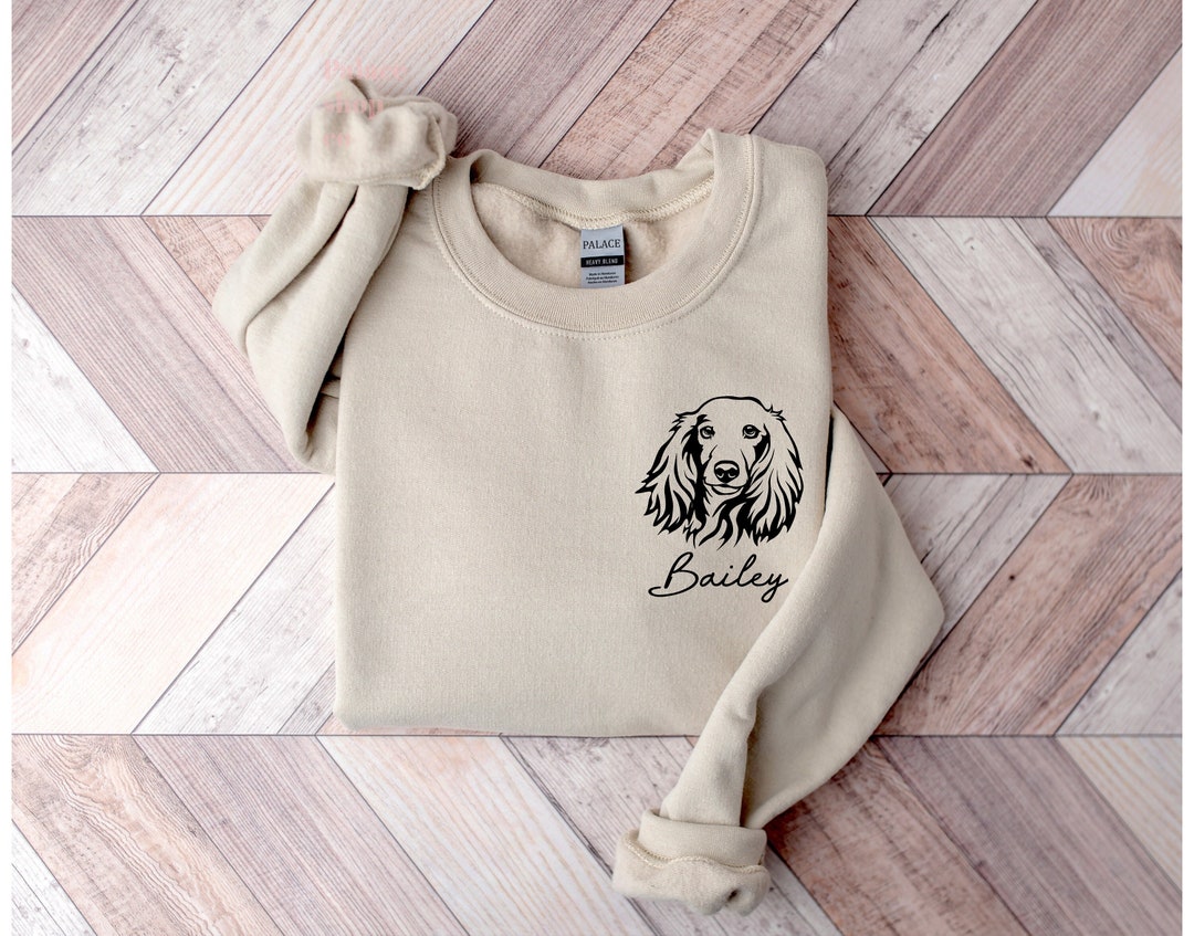 Long Haired Dachshund Gifts | Dachshund Personalized Sweatshirt | Dog ...