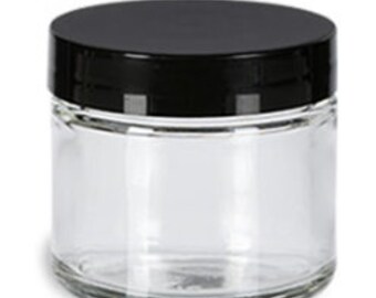 4 Oz Clear PET Jar W/ Smooth, Lined Lids Jelly, Jam, Honey, Beads ...