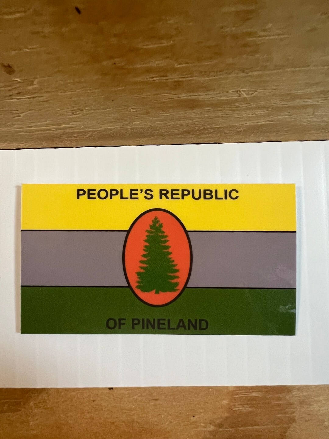 Pineland Flag Sticker, Peoples Republic of Pineland - Etsy