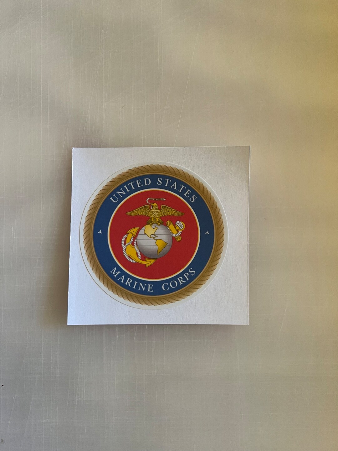 USMC Sticker white Background - Etsy