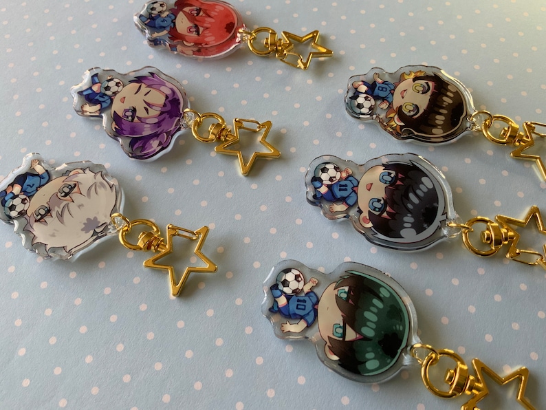 Unofficial Blue Lock Keychains - Etsy